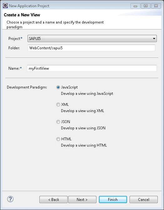 Creating An Sapui5 Application Using Eclipse 
